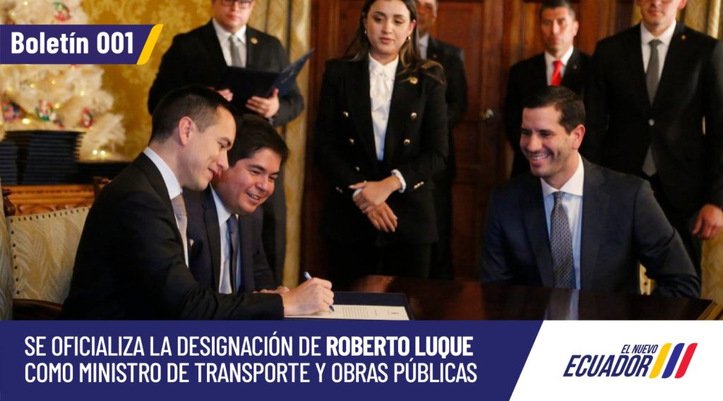 Se Oficializa La Designación De Roberto Luque Como Ministro De